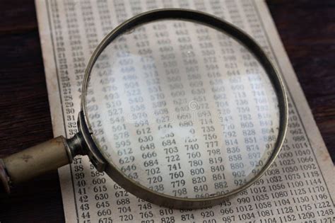 Retro Cipher And Cryptanalysis Old Vintage Magnifying Glass With Calc