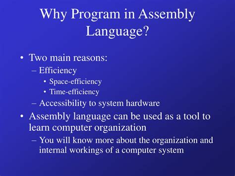 Ppt Introduction To Computer Organization And Assembly Language