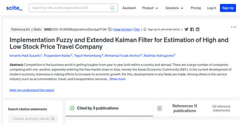 Implementation Fuzzy And Extended Kalman Filter For Estimation Of High And Low Stock Price