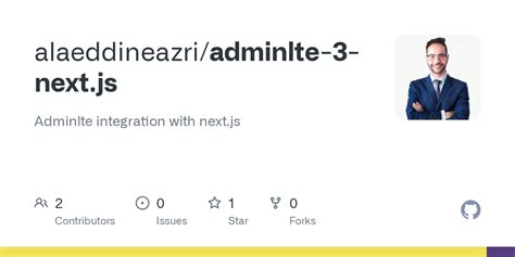 Github Alaeddineazriadminlte 3 Nextjs Adminlte Integration With