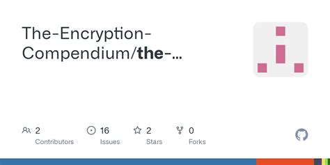 GitHub The Encryption Compendium The Encryption Compendium