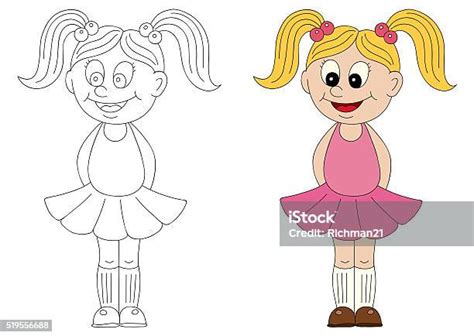 삽화a 말풍선이 있는 여자아이 귀여운에 대한 스톡 벡터 아트 및 기타 이미지 귀여운 낮 로맨스 Istock