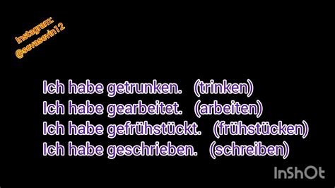გერმანული A2 გაკვეთილი 7 Das Perfekt Wiederholung Youtube