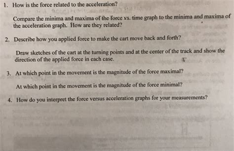 1 How Is The Force Related To The Acceleration