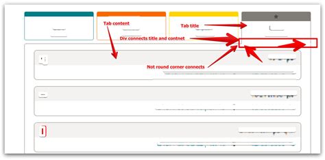 Html Design Tab Title Css To Connect With Tab Content Circle