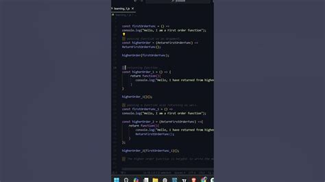 Higher Order Function In Javascript Coding Javascript Youtube