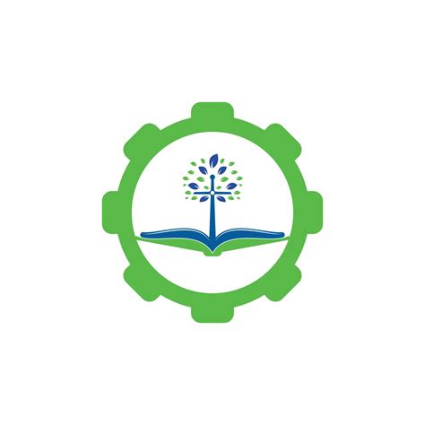 Bible Church Tree Gear Shape Concept Logo Design Bible Cross Tree Church Logo Design