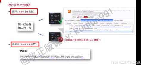 换行和水平线标签 Csdn博客