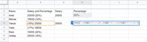 How To Separate Numbers And Percentages From One Cell In Excel