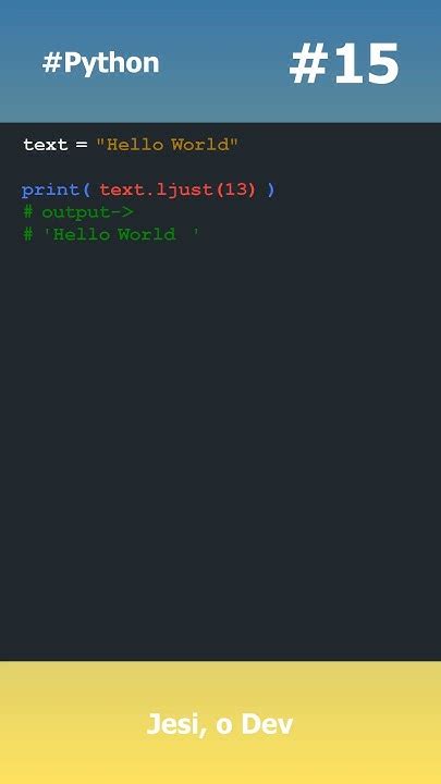 Python Preenchimento De Strings No Fim Com Ljust Youtube