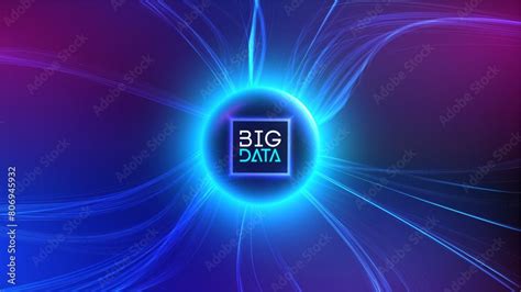 Data Flow Technology Background Information Flow Big Data Vector