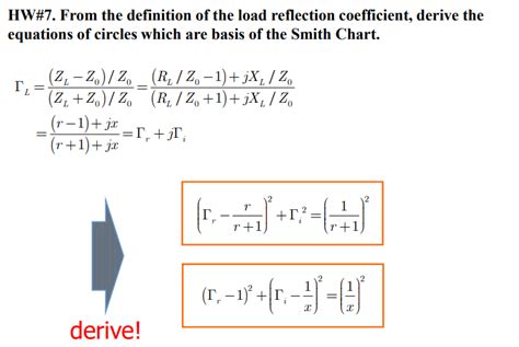 Solved Hw 7 From The Definition Of The Load Reflection