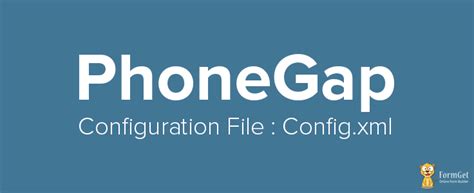 phonegap config xml formget