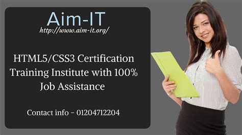 Tips To Html5css3 Certification Training With 100 Job Assistance By