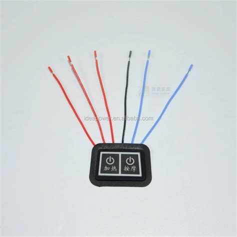 Smart Dual Temperature Control Push Button Switch For Heated Garment 3 3v 16 8v Buy Dual