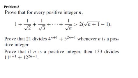 Solved Problem 8 Prove That For Every Positive Integer N Vn