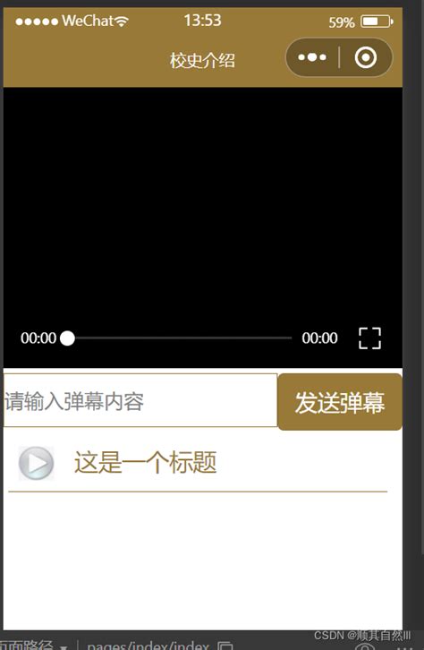 视频播放小程序 小程序媒体api 基础入门 playvideo function { 顺其自然lll的博客 csdn博客