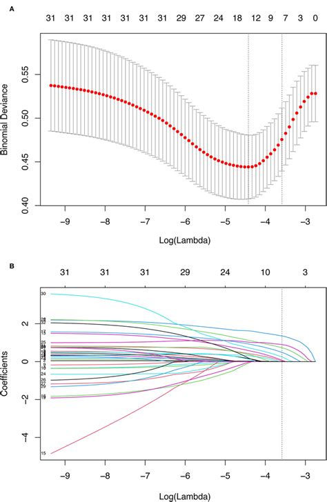 demographic and clinical variables selection using the lasso binary