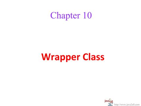 Wrapper Class Pps