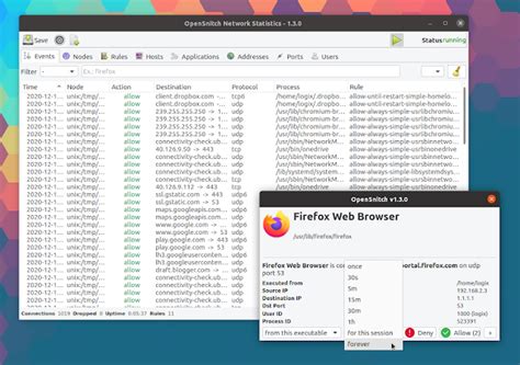 Application Level Linux Firewall Opensnitch 1 3 0 Adds A Process Details Dialog Gui Rpm