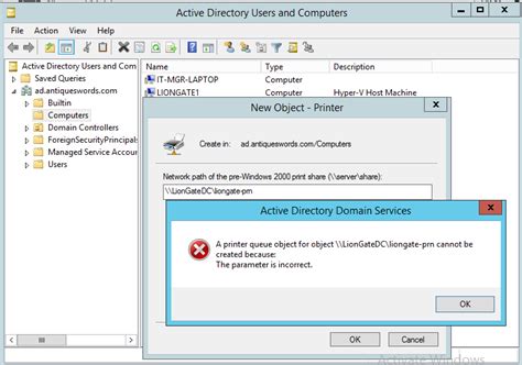 Unable To Add Printer To Active Directory Software And Applications Spiceworks Community