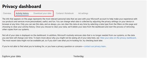 How To Download Your Microsoft Account Activity History And Manage Privacy Settings I Have A PC