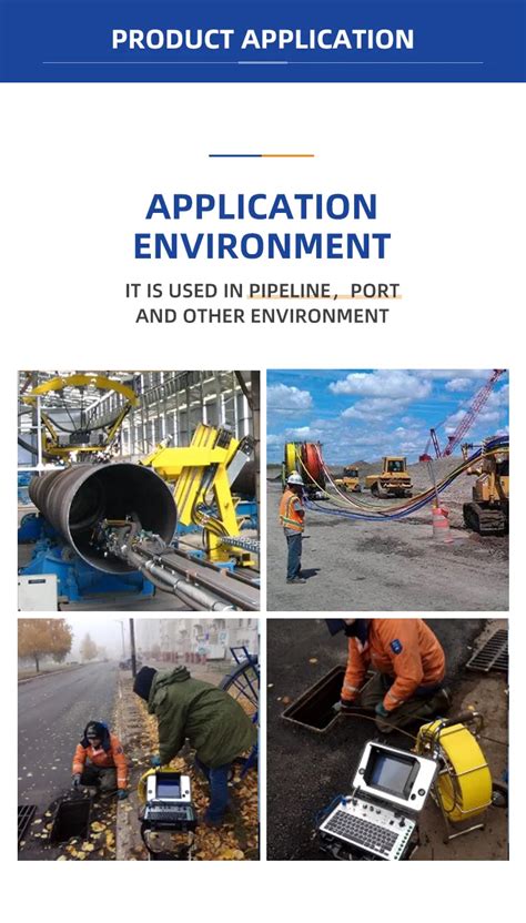 Underwater Pipeline Robot Cable Sewer Inspection Crawler Tether