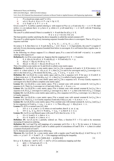 C F Weak Contraction In Cone Metric Spaces Pdf