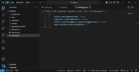 Php 사용을 위한 Vscode 기본 설치 내용