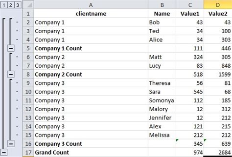 Whats The Method Of Bolding Excel Subtotals From Access Vba Stack
