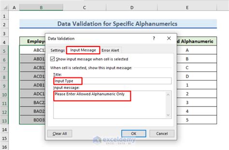 How To Perform Data Validation For Alphanumeric Only In Excel