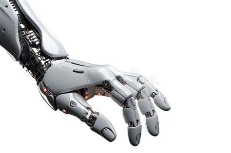 Bionic Robot Arm And Human Arm Show Heart Together Line Art Drawingartificial Intelligence