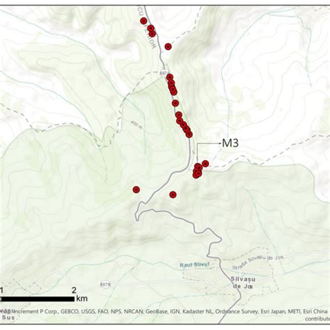 A Elevation Distribution In The Dataset B Measured Points In The