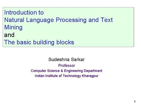 Introduction To Natural Language Processing And Text Mining