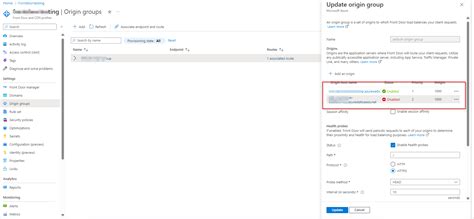 how to configure azure front door standard not classic to failover
