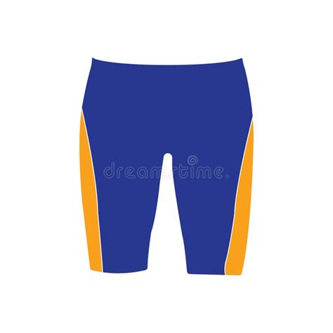 Men S Swimming Trunks Design Stock Vector Illustration Of Sport