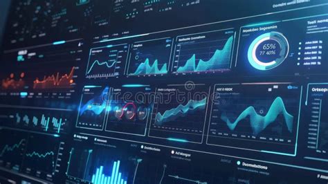 Interactive Business Dashboard Report Data Visualization Concept Stock