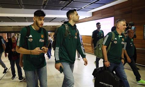 Παναθηναϊκός Aktor Βίντεο από την άφιξη στο Βερολίνο Μπάσκετ Euroleague Παναθηναϊκός