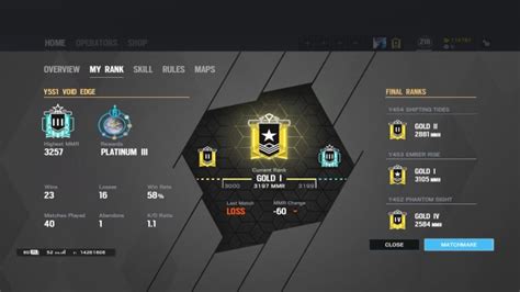 Rainbow Six Siege Ranking System Explained All Ranks From 56 Off