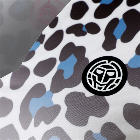 Bidi Badu Leoparty Styles V Neck Longsleeve Damen Weiß Schwarz Tennis Point