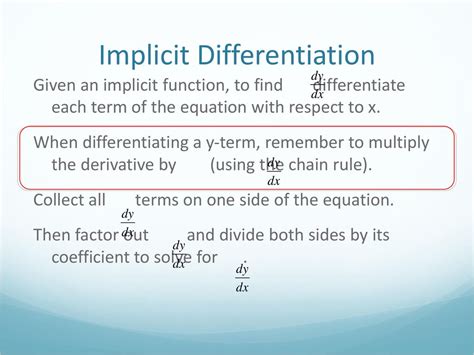 Implicit Differentiation Ppt Download Implicit Differentiation Ppt Download