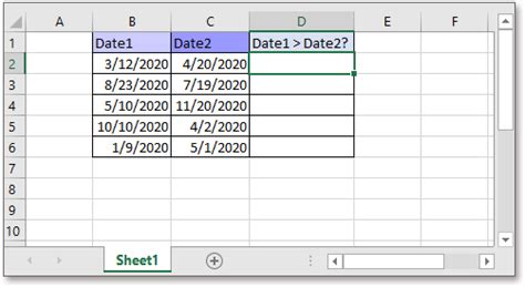 Excel 열 비교 일치 항목 및 차이점 찾기