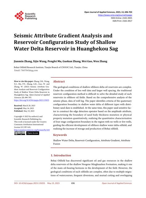 Pdf Seismic Attribute Gradient Analysis And Reservoir Configuration