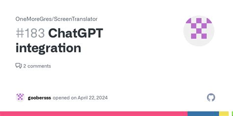 chatgpt integration · issue 183 · onemoregres screentranslator · github