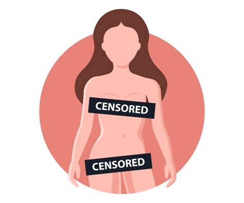 Nudity Warning Vector Images Over