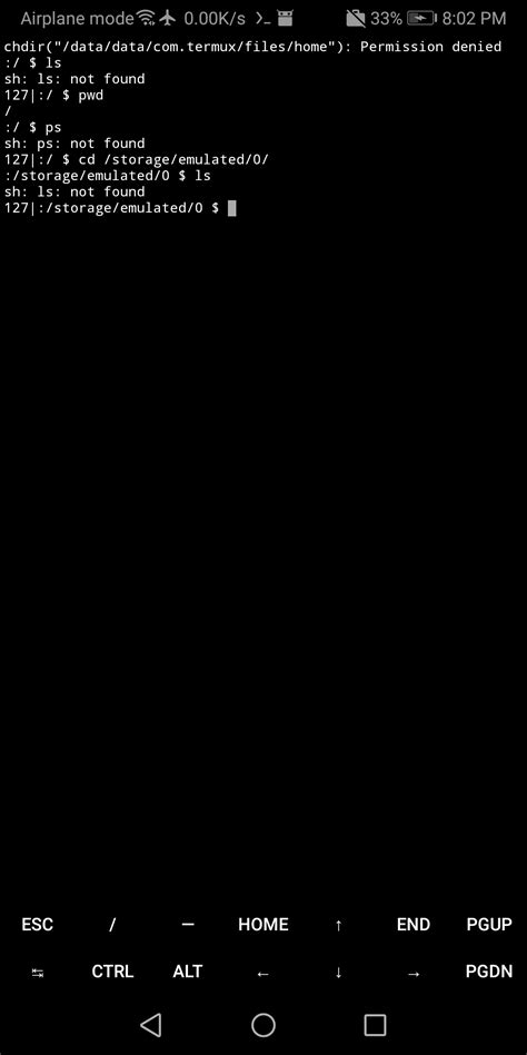 chdir data data com termux files home permission denied