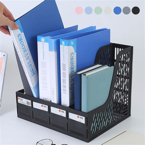 Vertical Desktop Data File Column Office Thickened File Storage Rack Large Capacity File Box