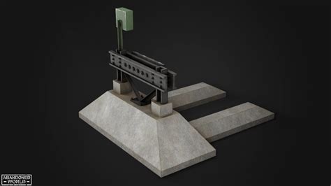 Railway Buffer Stop 3d Model By Abandoned World
