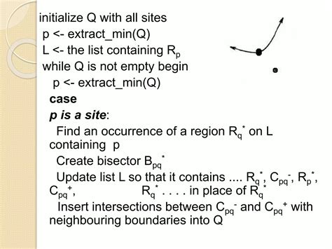 A Sweepline Algorithm For Voronoi Diagrams Ppt