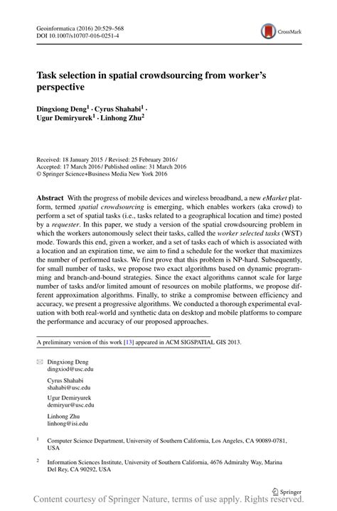 task selection in spatial crowdsourcing from worker s perspective